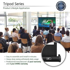 Elite Screens Tripod Series, 85-INCH 1:1, 16:9, 4:3, Adjustable Multi Aspect Ratio Portable Indoor Outdoor Projector Screen, 8K / 4K Ultra HD 3D Ready, US Based Company 2-YEAR WARRANTY, T85UWS1 - Black