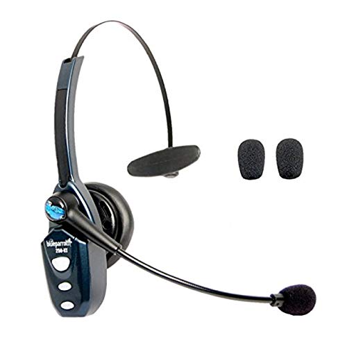 Global Teck Bundle of KX-TCA285 and KX-TCA385 Compatible Bluetooth Headset - BlueParrott 250-XT Bluetooth Headset Includes Car Charger and Extra Cushions