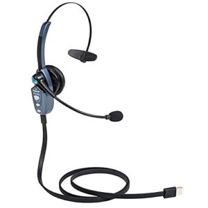 Global Teck Bundle of KX-TCA285 and KX-TCA385 Compatible Bluetooth Headset - BlueParrott 250-XT Bluetooth Headset Includes Car Charger and Extra Cushions