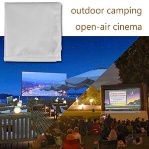 Projector Screen,Projector Curtain Rear Projection Screen 60-120 Inch Portable Foldable White Projector Curtain Screen 16:9 Indoor/Outdoor Movie Theater Open-air Cinema (84inch)