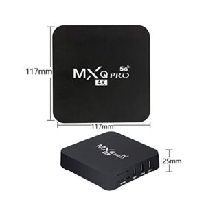 MXQ Pro 5G Android 12.1 TV Box Ram 1GB ROM 8GB Android Smart Box H.265 HD 3D Dual Band 2.4G/5.8G WiFi Quad Core Home Media Player