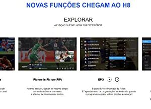 SuperTV H8 Brazil Box TV Brasil New Version HTV8 Brazilian TV Box Android 11 - 2.4GHz/ 5GHz WiFi 4K UHD Bluetooth 4.2