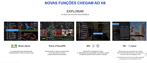 SuperTV H8 Brazil Box TV Brasil New Version HTV8 Brazilian TV Box Android 11 - 2.4GHz/ 5GHz WiFi 4K UHD Bluetooth 4.2