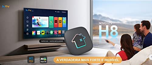 SuperTV H8 Brazil Box TV Brasil New Version HTV8 Brazilian TV Box Android 11 - 2.4GHz/ 5GHz WiFi 4K UHD Bluetooth 4.2