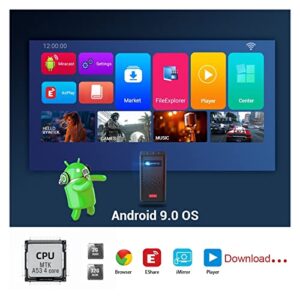 Mini Portable Smart Android WiFi TV Video DLP Projector Full HD 1080P Mobile Smartphone 4K Cinema Projector