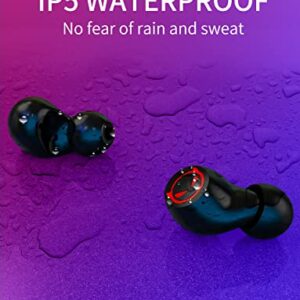 Tiny Bluetooth Earbuds,Kids Wireless Ear Bud with Cute Charging Case, Waterproof Stereo TWS Wireless Earphone with Micphone for Workout Sport,Bluetooth 5.0 Headphones for iPhone and Android as Gift