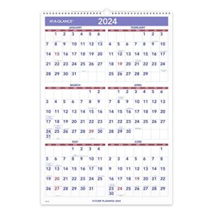 AT-A-GLANCE 2023 Wall Calendar, 15-1/2" x 22-3/4", Large, Spiral Bound, Monthly (PM328)