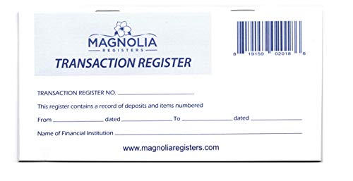 Magnolia Registers 12 Check Registers, 2023-2024-2025, for Personal Checkbook Ledger Transaction Registers Log for Personal or Business Bank Checking Account, Saving Account, Deposit