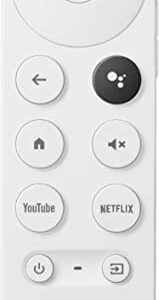 Google Chromecast with Google TV - Streaming Entertainment with Voice Search - Watch Movies, Shows, and Live TV in 4K HDR Streaming Media Player - Includes Pouch and Cleaning Cloth - Snow