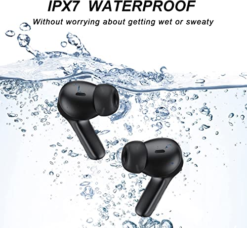 VANZO Wireless Bluetooth Earbuds, True Wireless Stereo Headsets in-Ear, 30H Playtime & Wireless Charging Case, Built-in Mic Earphones Premium Sound, Touch Control, IPX5 Waterproof Sport Headphones