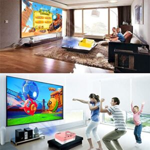 KXDFDC Mini Home Projector Support 1080P AV USB SD Card USB Portable Projector