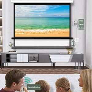 60 Inch Motorized Projector Screen, 4:3 16:9 3D 4K 1080P Electric Projection Screens, HD Movies Screen, Wall/Ceiling Mount, Easy to Clean (Size : Aspect Ratio 16:9)