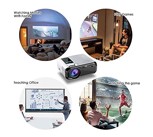 Thick Projector LED Mini Micro Portable Video Projector with USB for Game Movie Cinema Home Theater