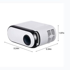 Mini LED Mini Projector Portable Multi-Function Projector 1080p HD Projector, 100 Inches HDMI Same Screen Projection High Brightness HD External Sound Effect