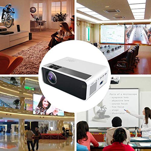 KXDFDC Projector Full Video Projector, Home Outdoor Projector Compatible,Portable Home Theater Video Projector