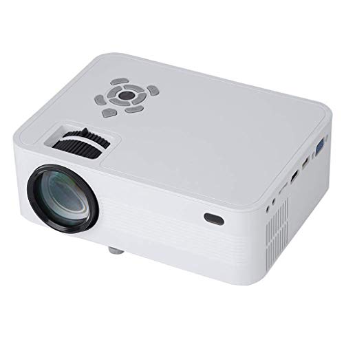 KXDFDC Mini Movie Projector, Multimedia Home Theater Video Projector with Cable, Full Video Projector