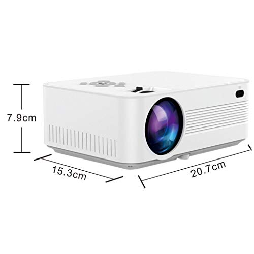 KXDFDC Mini Movie Projector, Multimedia Home Theater Video Projector with Cable, Full Video Projector