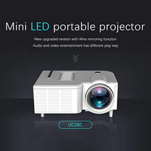 KXDFDC Mini Projector, Portable Projector, Full Supported, Wireless Screen Mirroring