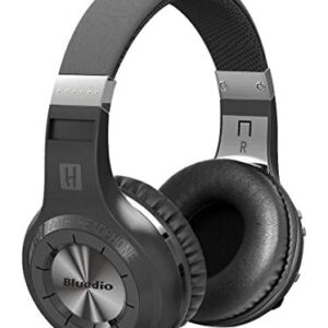 Bluedio H Plus Turbine Wireless Bluetooth 5.0 Stereo Headphones with Mic/Micro SD Card Slot/FM Radio, Black