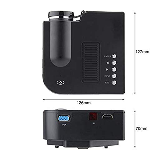 KXDFDC Mini Projector, Projector with Synchronize Smart Phone Screen,Portable Mini Projector Home Cinema Cinema