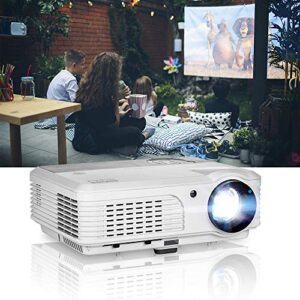 7500lumen hd multimedia projector native 1080p hdmi usb, 200″ widescreen led outdoor projectors digital zoom for gaming movies computer ps5 tv stick