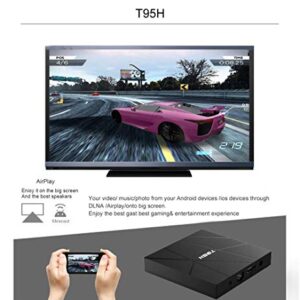 Android 10.0 TV Box, T95H Smart TV Box H616 Quad-core 1GB RAM 8GB ROM Support 2.4G WiFi HDMI 3D H.265 6K HD 10/100M Ethernet Android Box Set Top TV Box