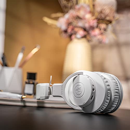 AudioTechnica ATH-M20xBT Wireless Over-Ear Headphones (White)