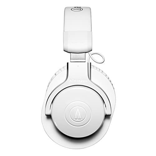 AudioTechnica ATH-M20xBT Wireless Over-Ear Headphones (White)