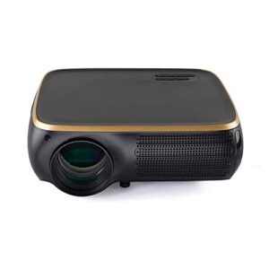 droos mini projector lcd projector 950 lumens 1920x1080dpi 1080p 4k hd 3d led projector 8g portable projector (color : black gold,(projectors)