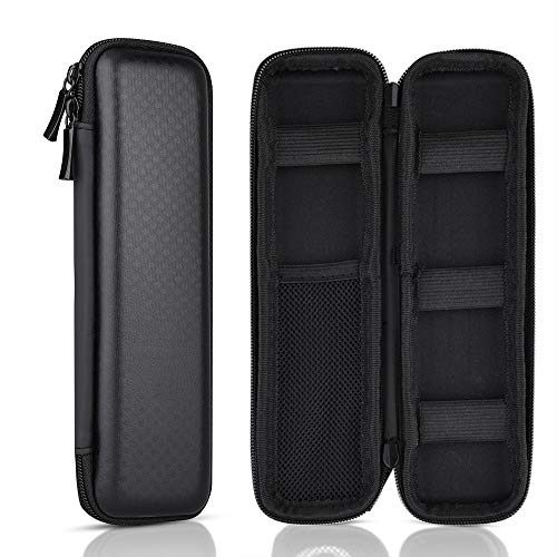 KUUQA Black Hard Pencil Case EVA Hard Shell Pen Case Holder for Executive Fountain Pen and Stylus Touch Pen