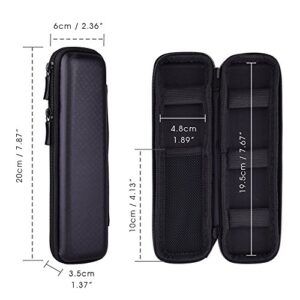 KUUQA Black Hard Pencil Case EVA Hard Shell Pen Case Holder for Executive Fountain Pen and Stylus Touch Pen