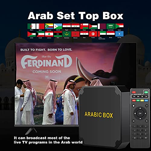 BOMIX 2023 Arabic TV Box Arabic Box with Thousands of Shows in HDR Image Quality in Portable Box with 64bit ARM