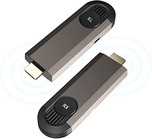 Carway Wireless HDMI Transmitter and Receiver, Designed only for Laptop and PC, Plug & Play, Wireless HDMI Converter Dongle Adapter for Streaming Video/Audio from Laptop/PC to HDTV Projector