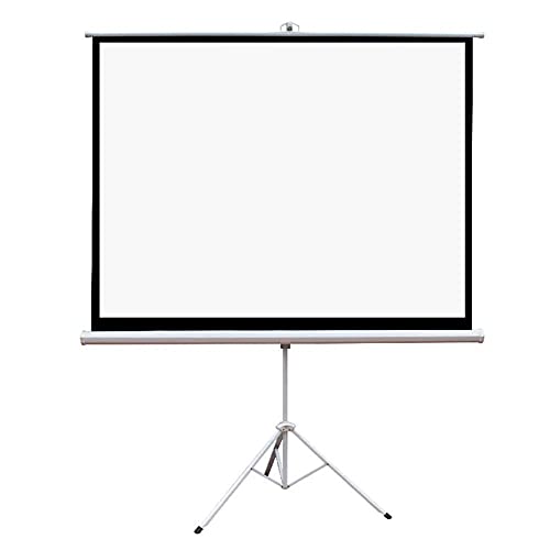 FMOGE 72 Inch Projector Screen with Stand, High Definition Premium Wrinkle-Free Projector Screen for Movie Or Office Presentation, Fast-Folding,4:3