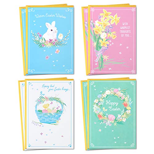 Hallmark Easter Cards Assortment, Warm Easter Wishes (8 Cards with Envelopes)