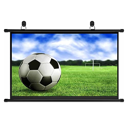 LISSY Outdoor Projector Screen Pull Down, 60 Inch Manual Portable Projector Screen, Wall/Ceiling Mounted Movie Screen, HD Projection Screen 16:9 Format (Size : 60inch-4:3)