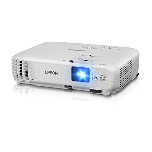 Epson Home Cinema 1040 1080p, 2x HDMI (1 MHL), 3LCD, 3000 Lumens Color and White Brightness Home Theater Projector (Renewed)