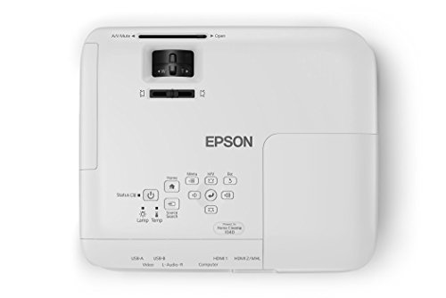 Epson Home Cinema 1040 1080p, 2x HDMI (1 MHL), 3LCD, 3000 Lumens Color and White Brightness Home Theater Projector (Renewed)