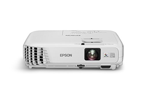 Epson Home Cinema 1040 1080p, 2x HDMI (1 MHL), 3LCD, 3000 Lumens Color and White Brightness Home Theater Projector (Renewed)