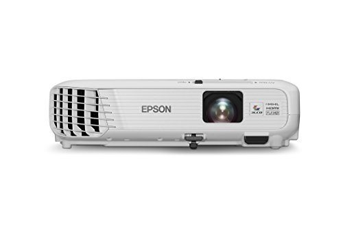 Epson Home Cinema 1040 1080p, 2x HDMI (1 MHL), 3LCD, 3000 Lumens Color and White Brightness Home Theater Projector (Renewed)