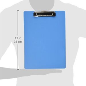 Officemate Plastic Clipboard, Letter Size, Arctic Blue (83048)