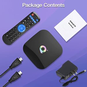 Android 10.0 TV Box 2GB RAM 16GB ROM with H616 Chip Quad-core Android TV Box Supports 2.4GHzWiFi/100M LAN/6K 3D Ultra Clear/H.265 Decoding/USB2.0 Android Box Smart TV Boxes