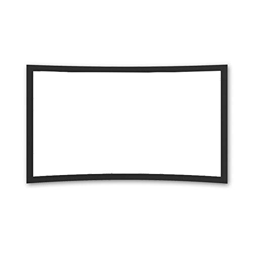 XXXDXDP 4K 16:9 White Woven Acoustic Transparent Customize 3D Curved Fixed Frame Projector Screen for Home Cinema Projection Screen ( Size : 200 inch )