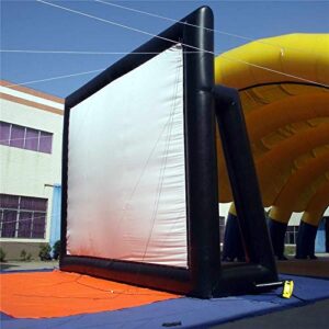 WSSBK Infltable Curtain Screen 200 Inch Projector Home Outdoor Office Portable 3D HD Projection Screen