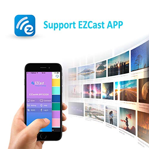 EZCast 2.4G WiFi Display Dongle, 1080P HDMI Streaming Video Receiver for TV/Projector/Monitor/HDMI Device, Compatible with iOS/Android/Windows, Support Miracast/DLNA/Airplay