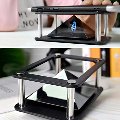 Spectre Smartphone 3D Hologram Projector, 3D Projector Stands Projector Pyramid, 360-Degree Images, for Any Smartphone 3.5-6inch Mobile Smartphone Hologram(Cylinder)