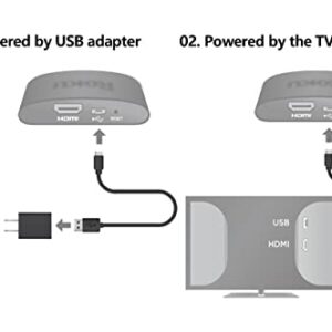 Replacement Micro USB Power Charger Compatible for Roku Streaming Stick, Roku Express, Express+, Premiere Streaming Media Player (Not Compatible with Roku Streaming Stick+ and Ultra)