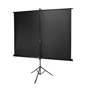 LIRUXUN Projector Screen 72 100 Inches Tripod Stand 16:9 Portable Projection Screen 4K 3D Movies Screen for Home Office Indoor Outdoor (Size : 100 inch)