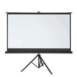 LIRUXUN Projector Screen 72 100 Inches Tripod Stand 16:9 Portable Projection Screen 4K 3D Movies Screen for Home Office Indoor Outdoor (Size : 100 inch)