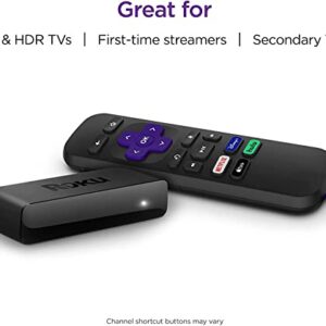 Roku Premiere Streaming Media Player HD/4K/HDR Simple Remote and Premium HDMI Cable, Black & Bundle Swanky Cables HDMI Cable, 3920R